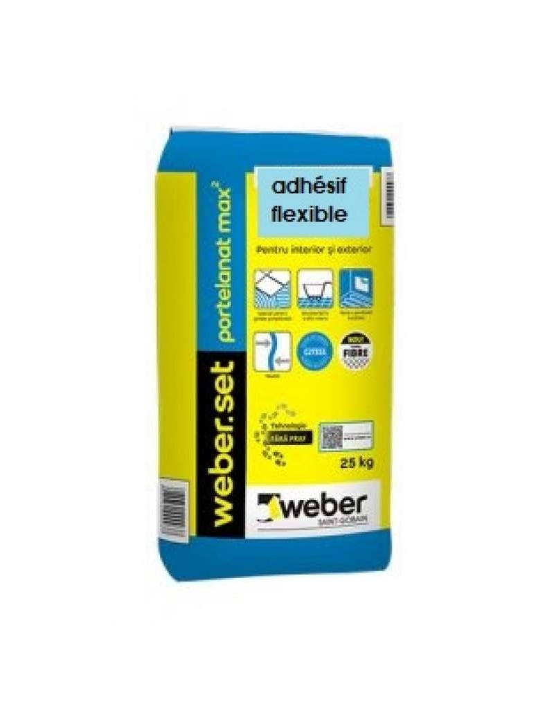 Colle flexible pour carrelage 25 kg WeberMax2